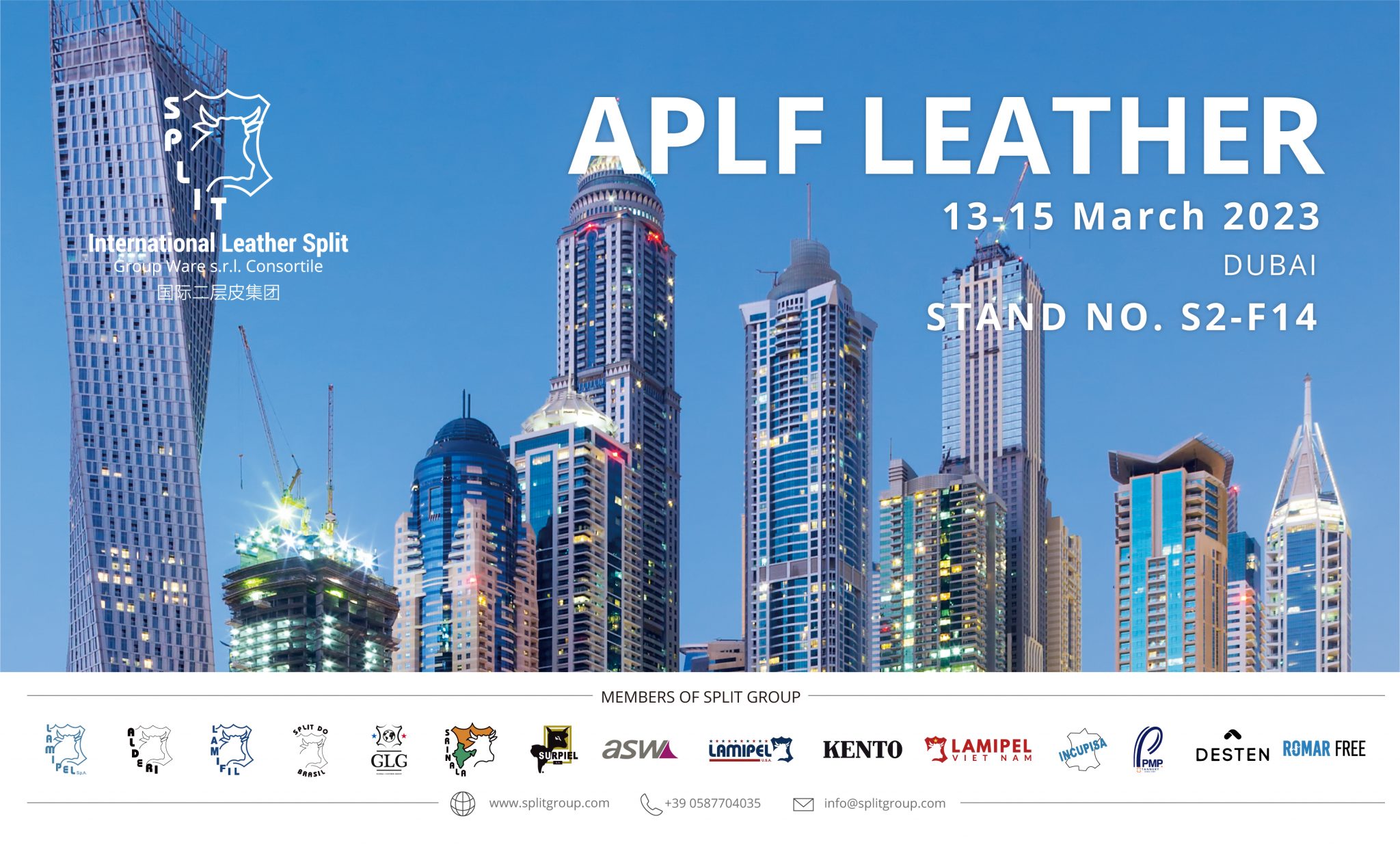 APLF Dubai, 13-15 March 2023 – International Leather Split Group